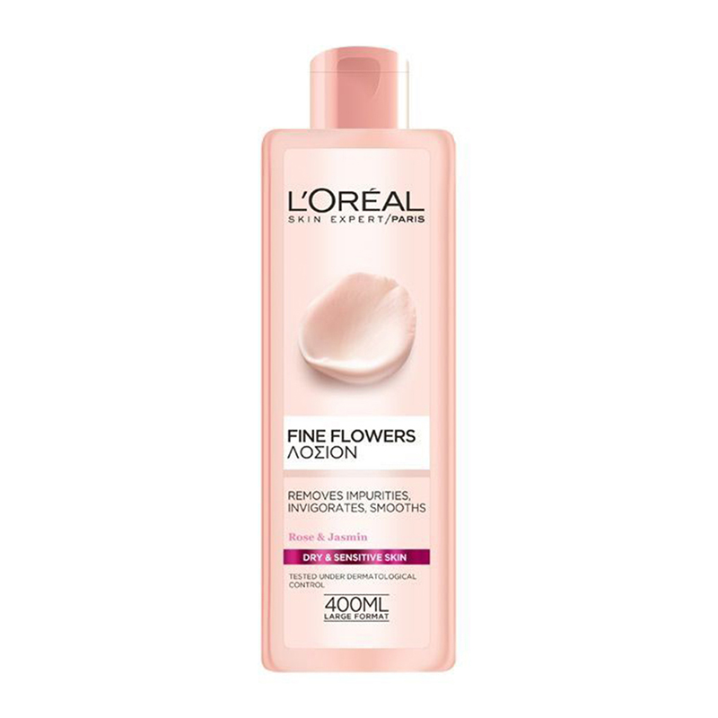 L'ORÉAL PARIS Fine Flowers Toner For Dry & Sensitive Skin | Hondos Center