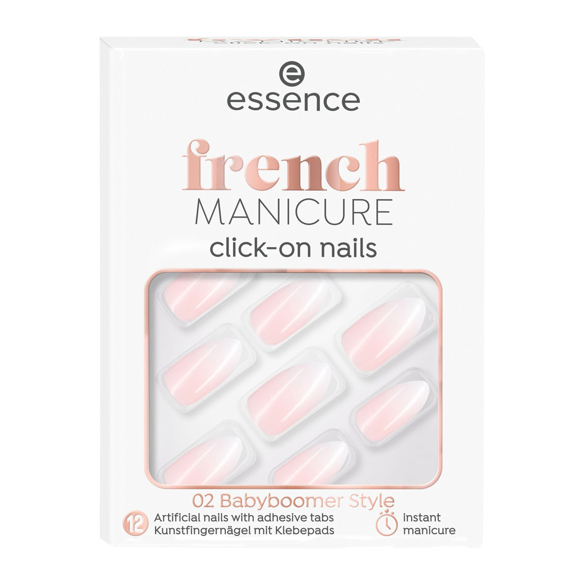 ESSENCE French Manicure Click-On Nails | Hondos Center