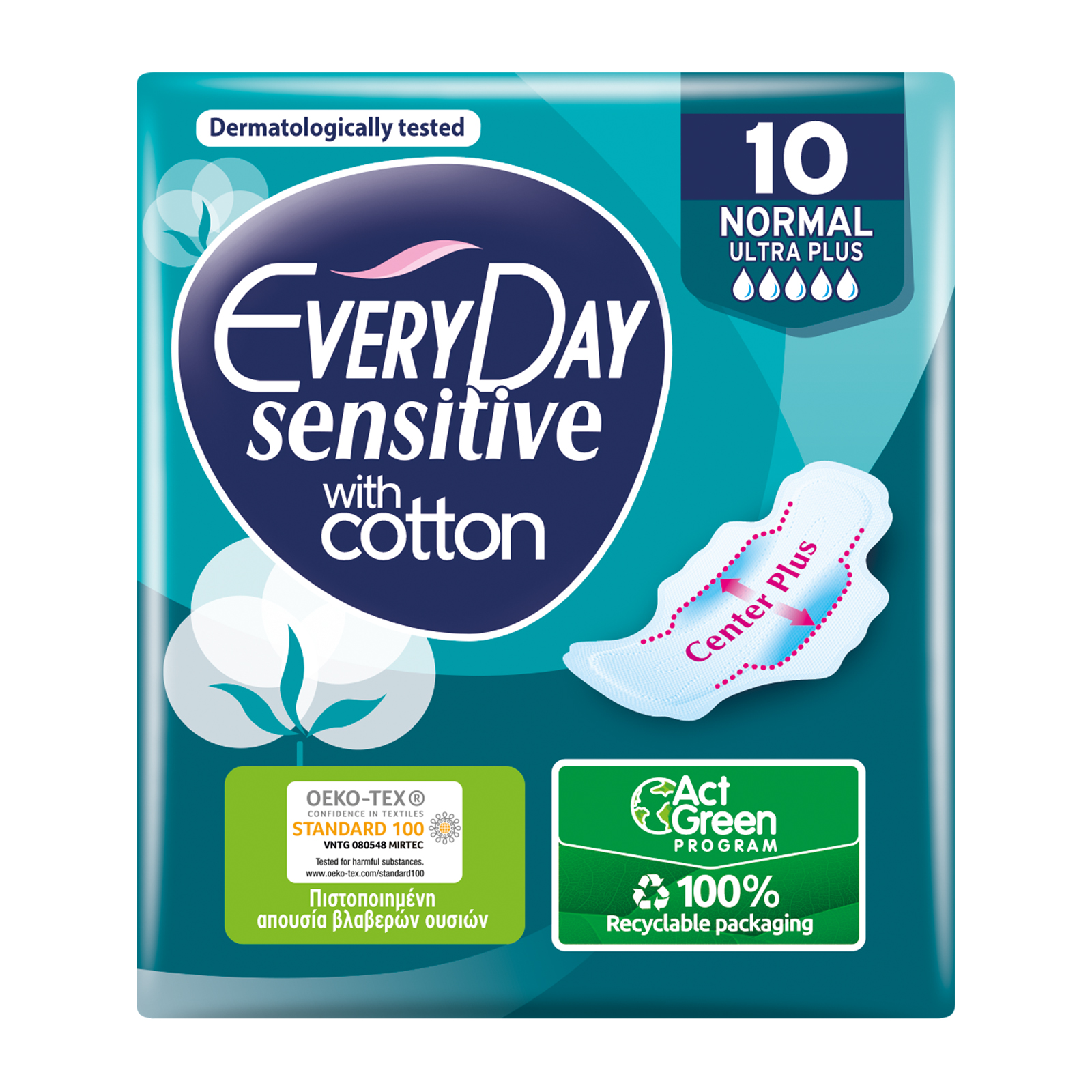 EVERY DAY Pads Sensitive With Cotton Normal Ultra Plus | Hondos Center