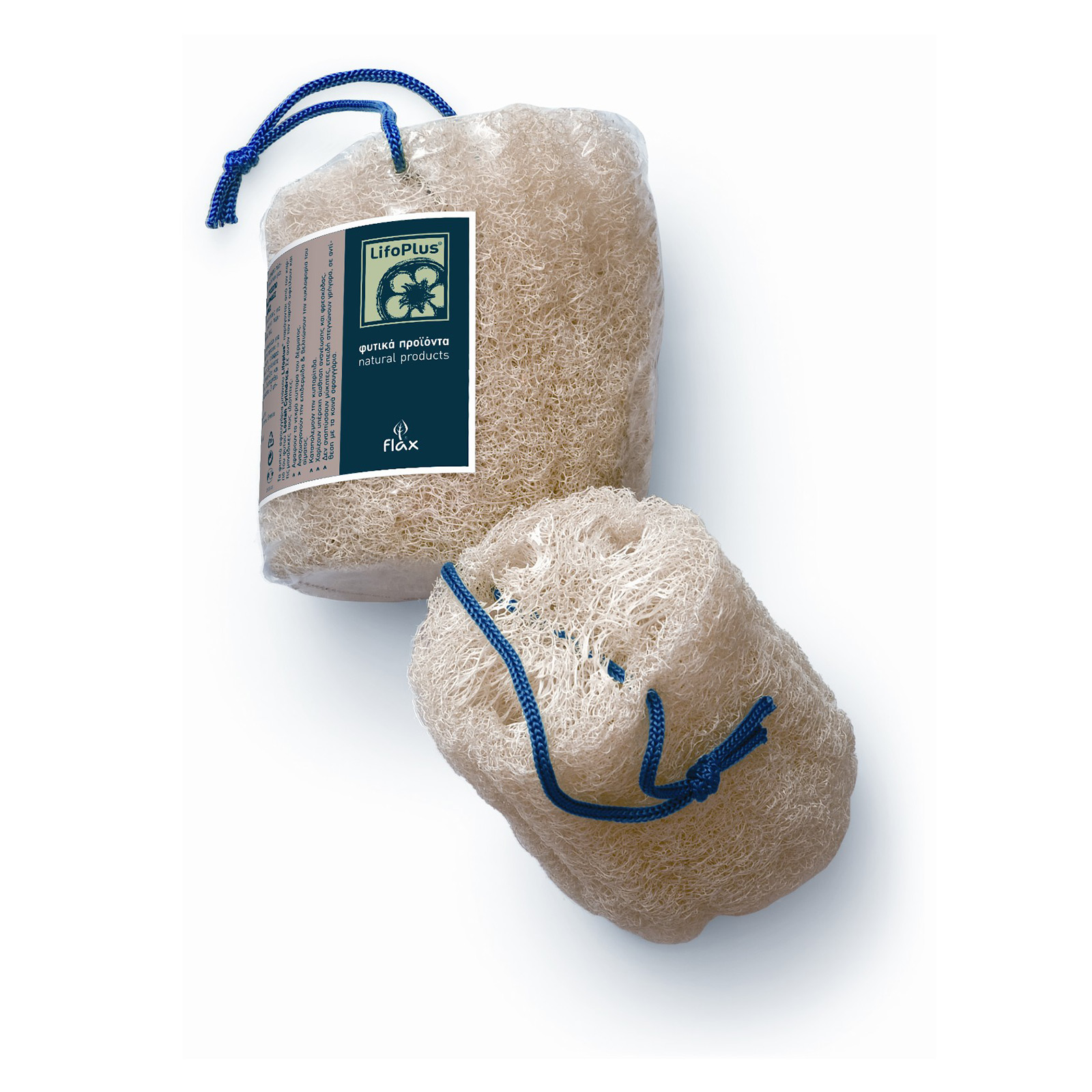 LIFOPLUS Raw Natural Loofah 15cm with Rope | Hondos Center