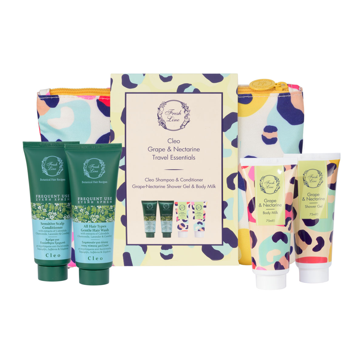 FRESH LINE Grape & Cleo Travel Pouch | Hondos Center