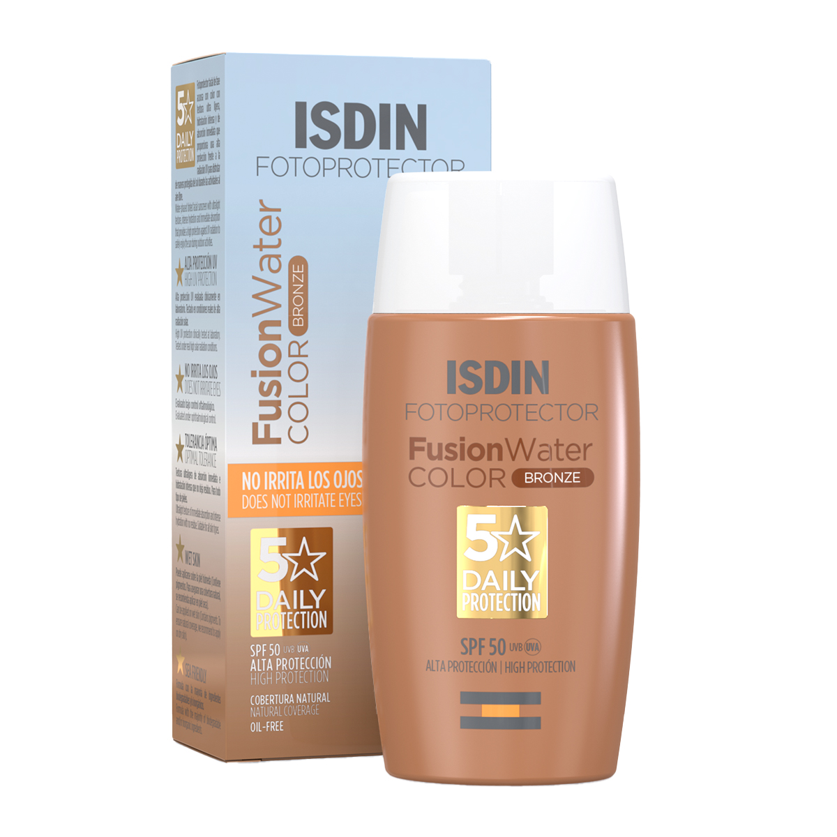 ISDIN Fotoprotector Fusion Water Color Bronze - Sunscreen SPF 50 ...
